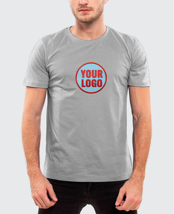 T-Shirt with Center Chest Embroidery | Under NY Sky